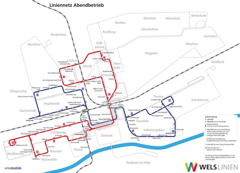 Liniennetz | Wels Linien
